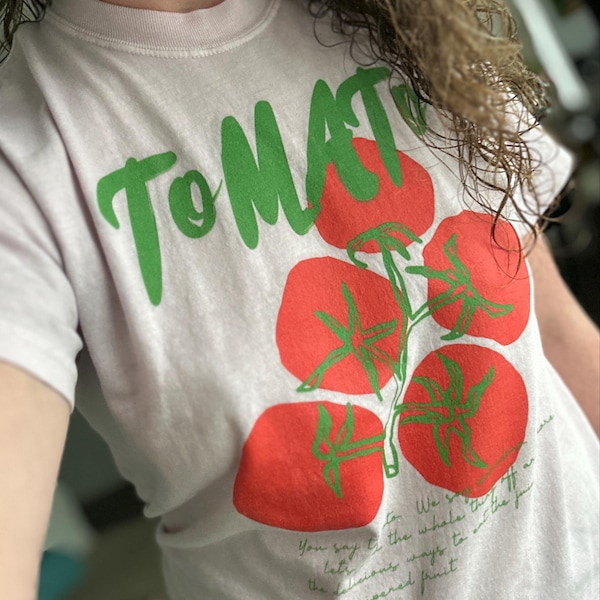 Tomato Shirt, Tomato Girl Summer, Garden Shirt, Farmers Market Tshirt ...