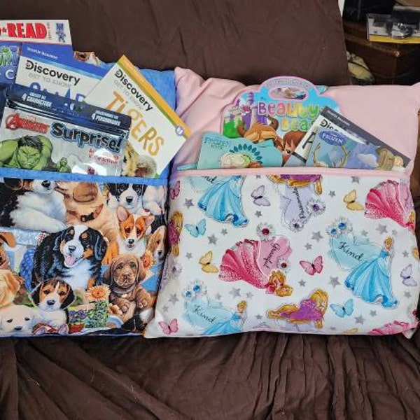 DIY Reading Pillow Sewing Tutorial: Pocket Pillow With Handle & Two ...