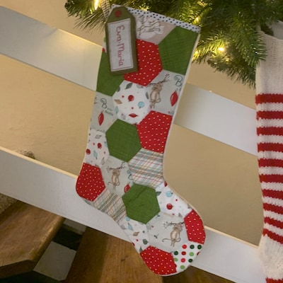 Rainbow Christmas Stocking, Tula Pink Fabric, Alive in Wonderland ...