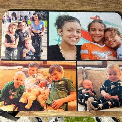 Custom Photo Magnet Collage Set of 4 Magnets Aluminum Photo Magnets ...