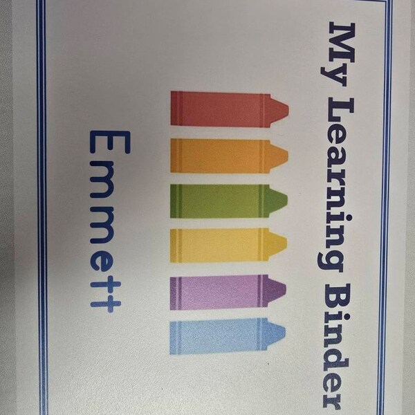 Preschool Learning Binder Rainbows & Butterflies, Educational Busy Book ...