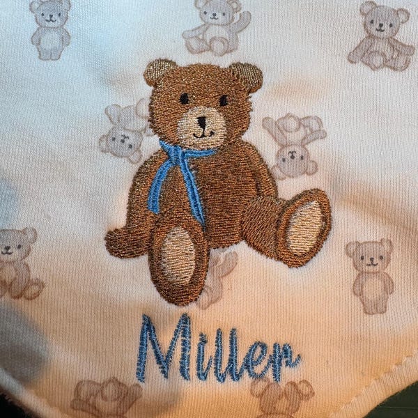Teddy Bear Mini Fill and Satin Stitch Machine Embroidery Design - Etsy