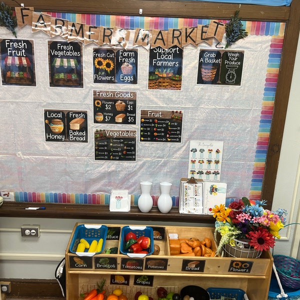 Farmer's Market Dramatic Play, Pretend Play, Classroom Dramatic Play ...