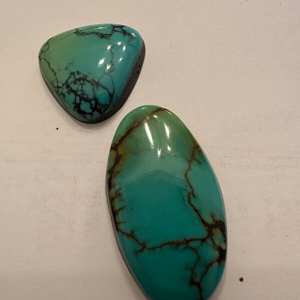 Number 8 Turquoise Cabs - Etsy