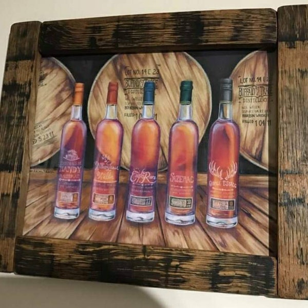 Buffalo Trace Antique Collection Chalk Pastel Print: Bourbon Barrel Art ...