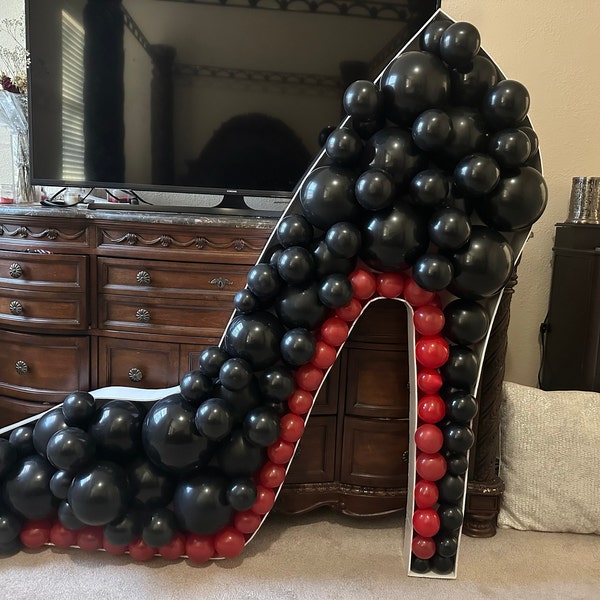 Mosaic Stiletto From Balloons Template/3ft,4ft and 5ft High Heel Shoe ...