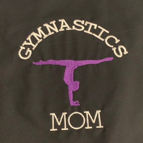 Gymnast Embroidery Design Gymnastic Embroidery Gymnastics Silhouette ...