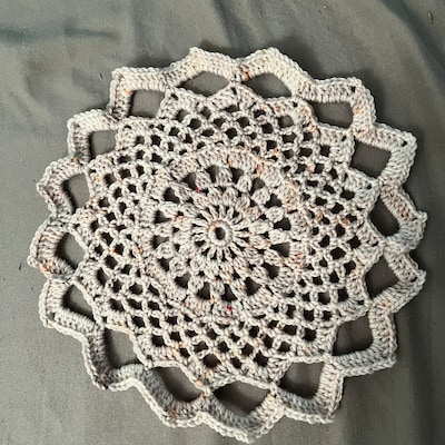 CROCHET PATTERN Tea Rose Doily Written Pattern PDF English - Etsy