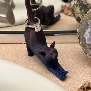 Black Lab Ring Holder Dish Cute Engagement Gift Dog Wedding Ring Stand ...
