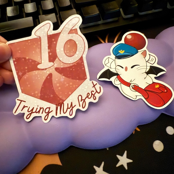 FFXIV Final Fantasy Mail Moogle Foam Coaster | Car Accessory Drink ...