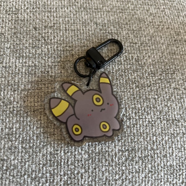 Derpy Eeveelution Clear Epoxy Acrylic Keychain Charm L 1.5 Inches - Etsy