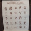 Animal Tracks Print, Woodland Animal Prints Poster, Woodland Nursery ...