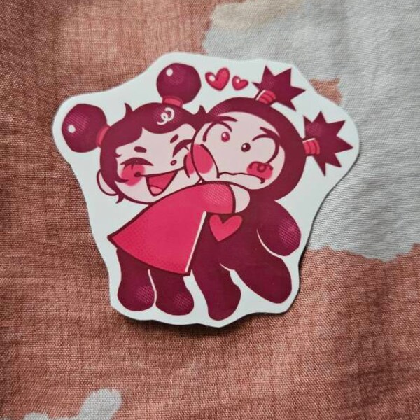 Pucca and Garu Sticker! - Etsy