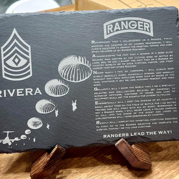 U.S. Army Ranger Creed Military Print or Cut JPEG/PNG/SVG Cricut and ...