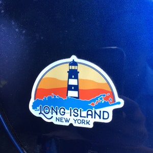 Long Island New York Stickers Set of 2 - Etsy