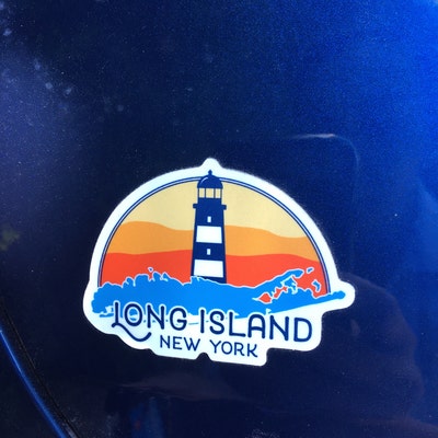 Long Island New York Stickers Set of 2 - Etsy
