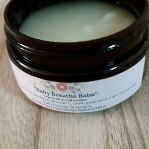 Natural Baby Vapor Rub Baby Breathe Balm Organic Salve - Etsy