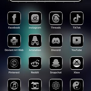 AMETAL Theme App Icon Set, Custom Icons for iPhone and Android Home ...