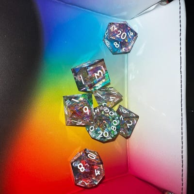 Sublime Blight D4 Dice Necklace Crystal Dice, Handmade Dice, Nerd ...