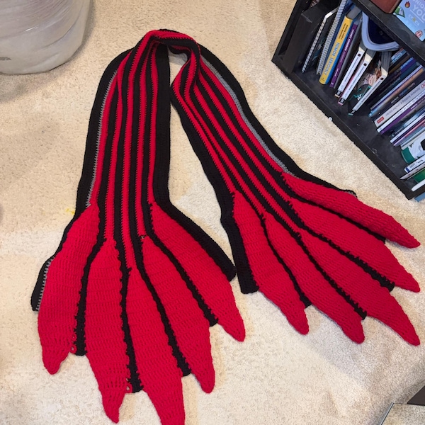 CROCHET PATTERN: Embossed Phoenix Scarf - Etsy