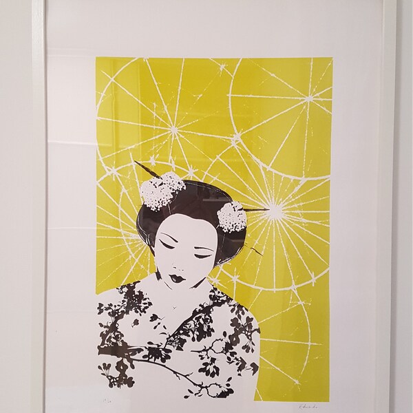 Bee Print - Limited Edition Screen Print - Bumble Bee Artwork - Bee and ...