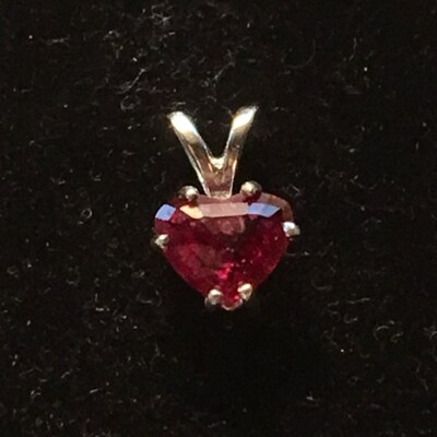 Solid Sterling Silver or 14kt Yellow or White Gold 4-16mm Heart Pendant ...