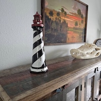Handmade Ceramic Lighthouse Lindesnes, Tiny Clay Lighthouse, Miniature ...