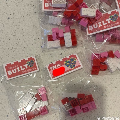 Valentines Legos or Building Block Candy Bag Label INSTANT DOWNLOAD ...