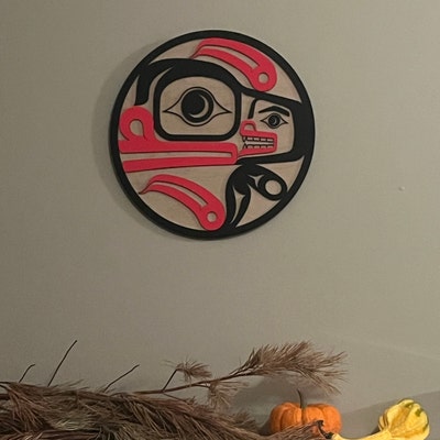 Coast Salish Moon Wall Art - Etsy