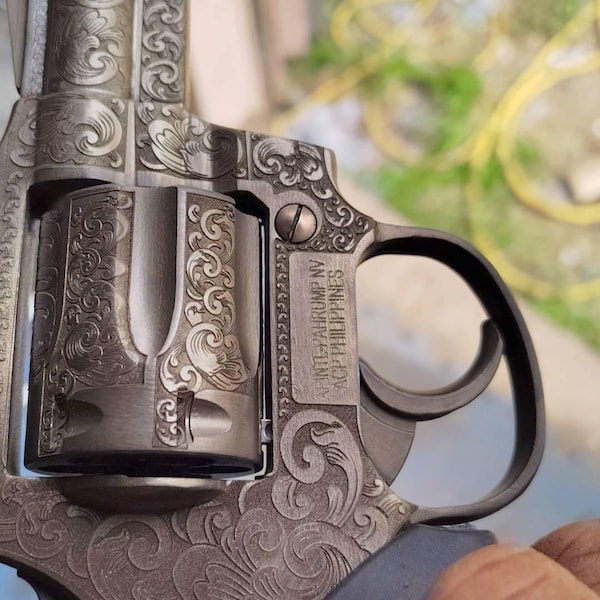 Engraving Firearms Design Colt Python 357 Magnum Scroll Design - Etsy