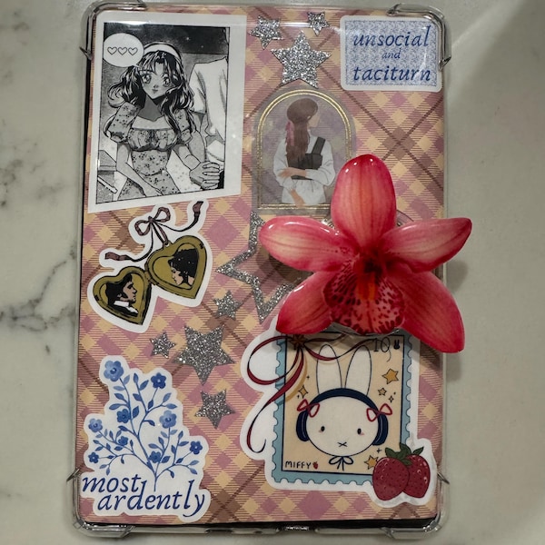 Strawberry Bunny Stamp Sticker: Waterproof Vinyl Sticker - Etsy