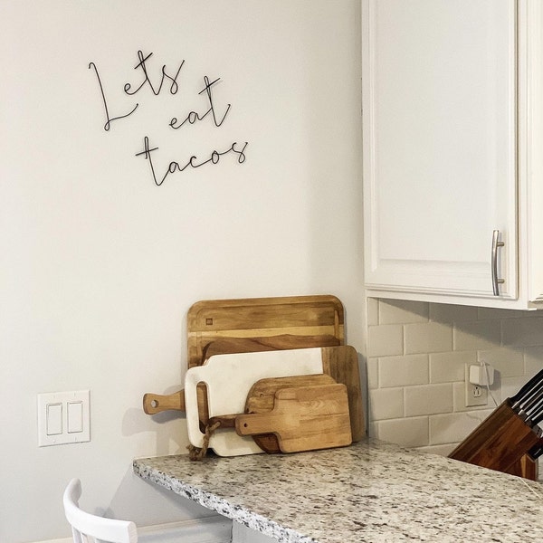 Custom Wire Words Chic Font 2mm Personalized Wall Phrase Quote Lyrics ...