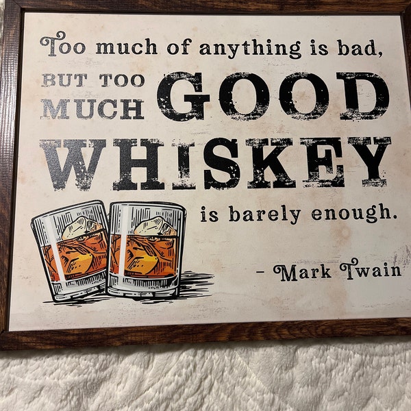 Whiskey Bar Sign, Signs for Bar, Whiskey Quotes, Gifts for Dad, Mancave ...
