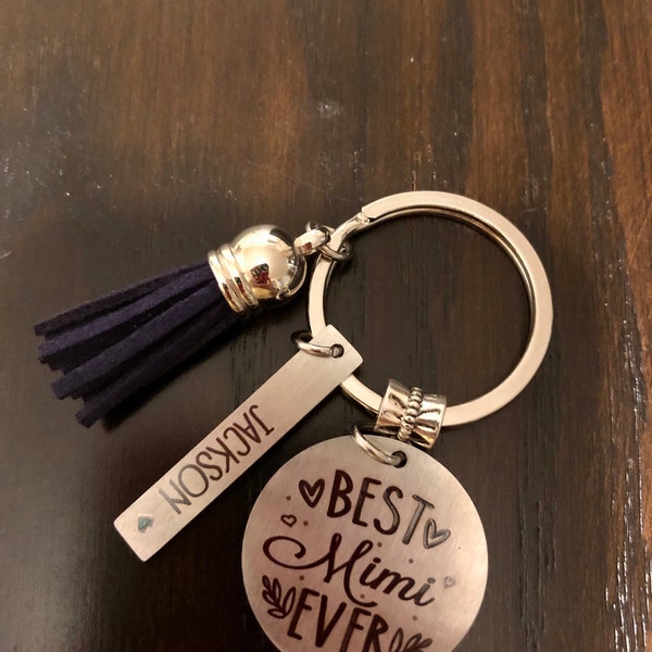 Mimi Gift Keychain Key Chain • BEST MIMI EVER • #1 Mimi • Mimi Gift ...