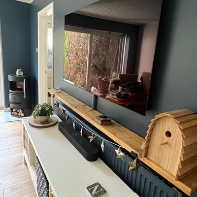 Hand Crafted Rustic Reclaimed Solid Pine Timber Radiator Shelf - Etsy UK