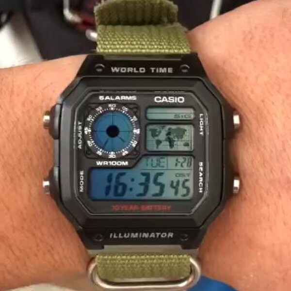 Casio AE-1200 Gradient Filter Screen - Etsy