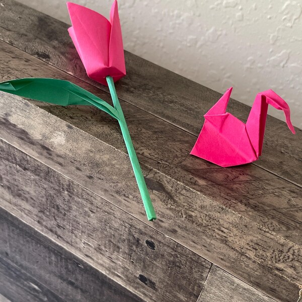Origami Rose Paper Swan - Unique Prison Break Theme Gift - Etsy