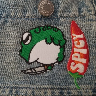 Frog Killer Iron on Patch Frog Patches, Frog Patches Iron on ...