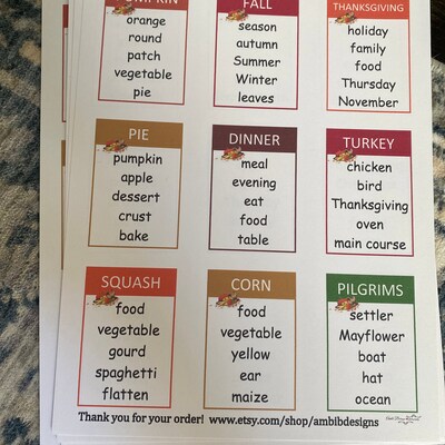 Printable New Year's Eve Taboo Game Cards Instant Download Game Winter ...