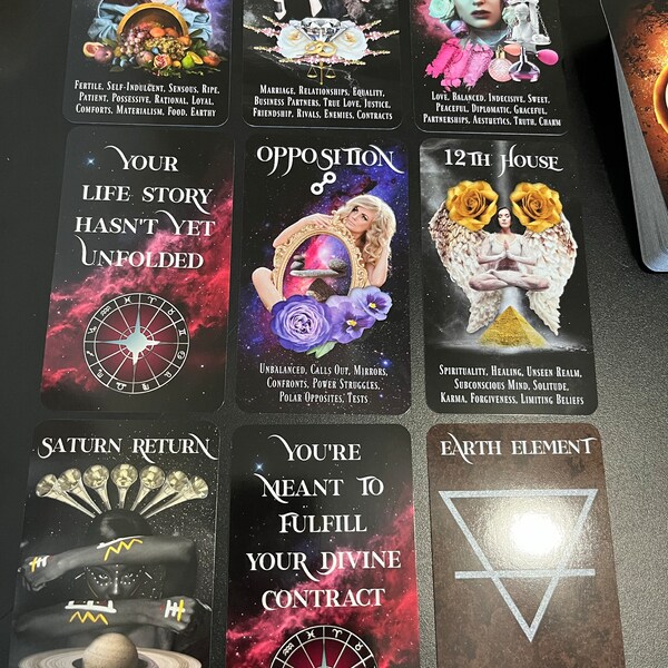 STARGAZING Oracle Deck, Astrology, Zodiac, Moon Phases, Planets - Etsy