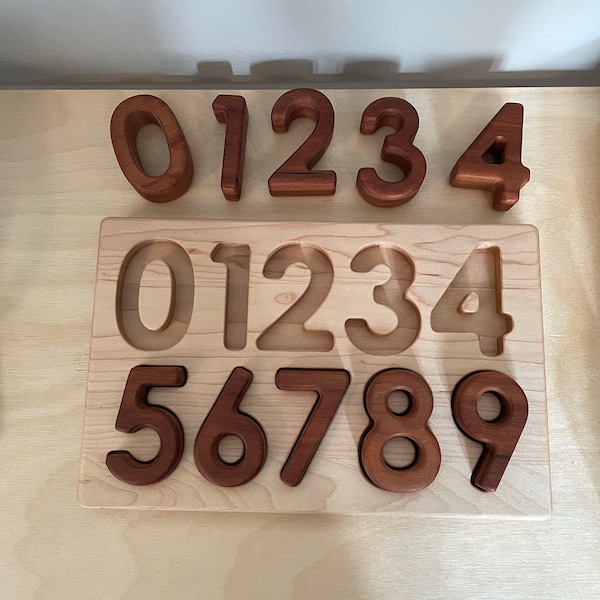 0-9 Numbers Puzzle - Etsy