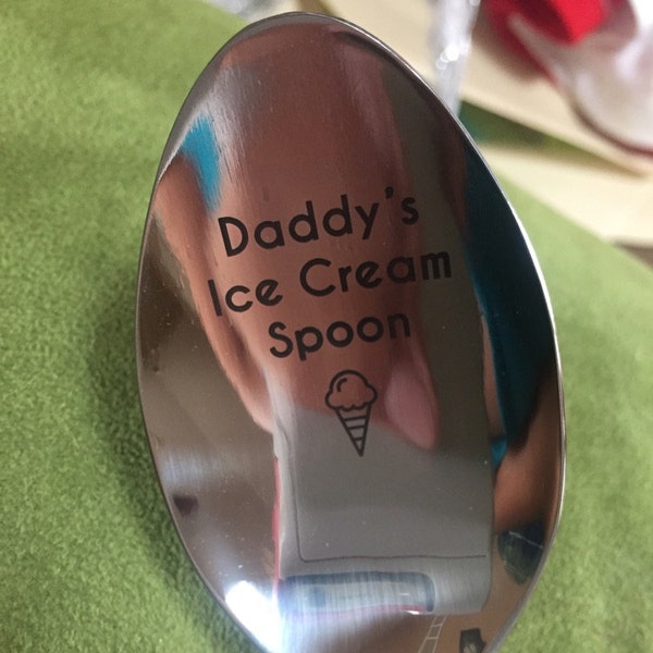 Spoon Dads Ice Cream Plow Custom Engraved Spoon Fun Perfect Wedding ...