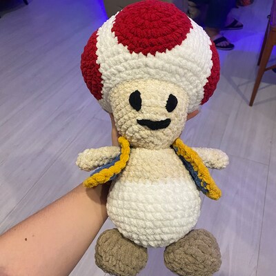 CROCHET PATTERN Toad Super Mario Bros PDF File English, French - Etsy