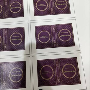 Gilded Purple Book Covers, Printable Decorative Gilded Book Covers 8.5 ...
