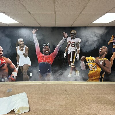 Arch Wall Wallpaper, Abstract Shape and Line Art, Semicircle Wall ...