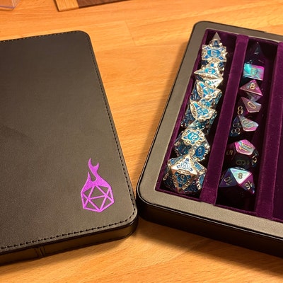 Black Raven Gold Metal Dnd Dice Set Dungeons and Dragons 7 Dice RPG ...