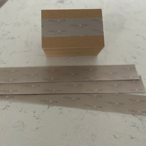 Branded Label Strips, Branded Tape Strips, Logo Label Strips, Packaging ...