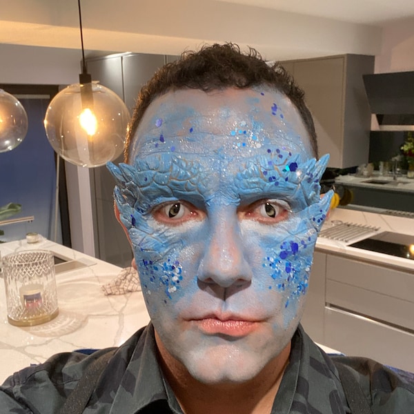 Dragon/scales/lizard Prosthetic, 2 Sides, Mask, SFX Makeup, Silicone ...