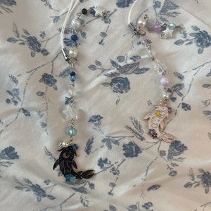 Coquette Keychain Silver Love Keychain Bow Heart Keychain Beaded Charm ...