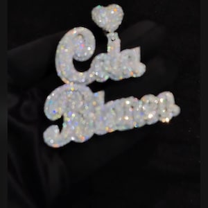 Custom Iced Out Danny Phantom Dark in the Glow Cartoon Pendant in 925 ...